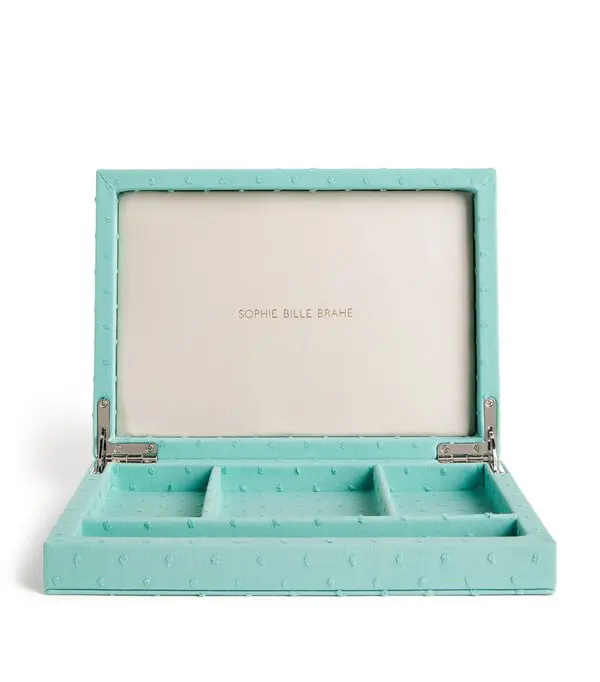 Sophie Bille Brahe Organic Cotton Tresor Jewellery Box - Blue