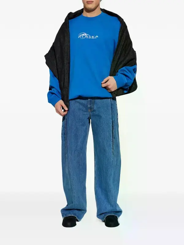 Vetements Slogan-embroidered Sweatshirt