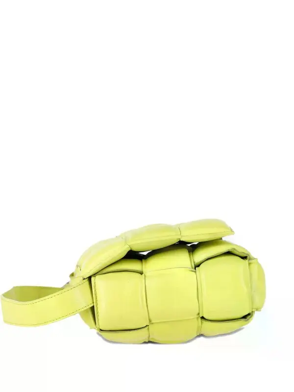 Bottega Veneta Cassette Leather Shoulder Bag - Yellow
