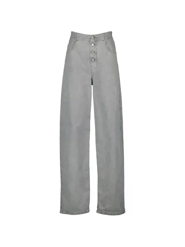 MAISON MARGIELA Buttoned Leather-patch Jeans
