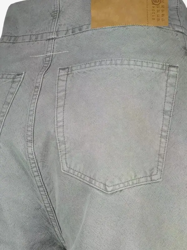 MAISON MARGIELA Buttoned Leather-patch Jeans