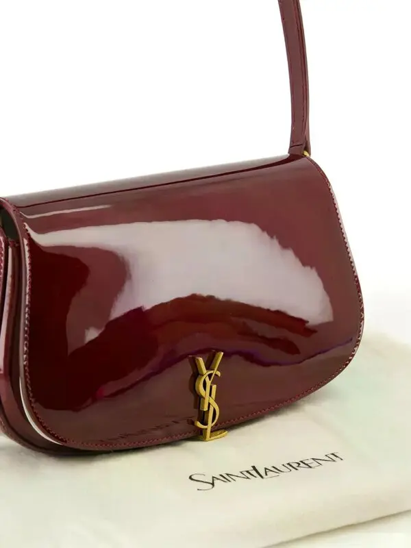 Saint Laurent Voltaire Logo-plaque Shoulder Bag - Red