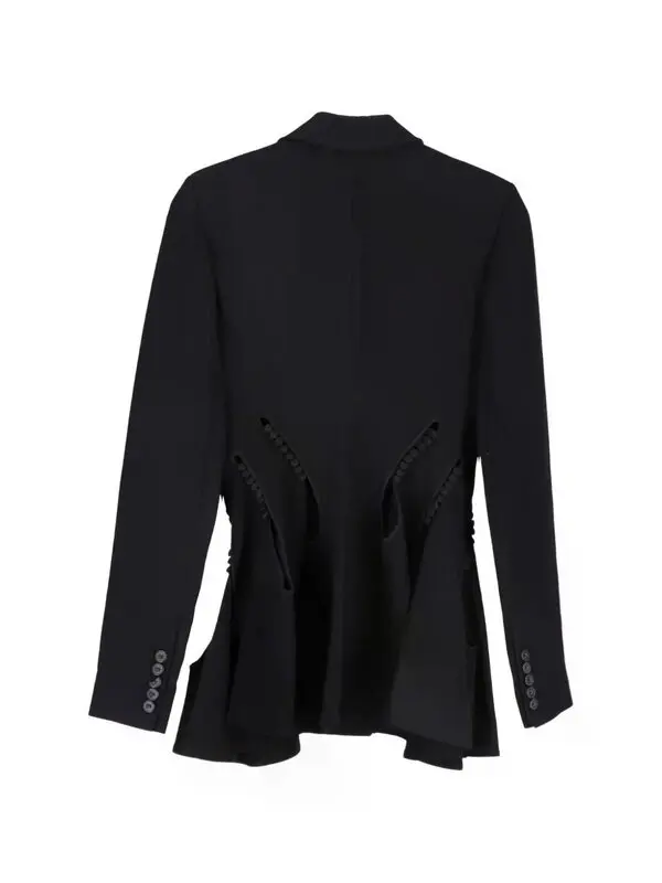 Antonio Berardi Vintage Crepe Cut-out Blazer