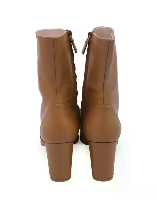 STUART WEITZMAN Leather Pointed-toe Ankle Boots - Brown