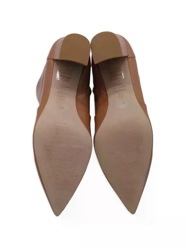 STUART WEITZMAN Leather Pointed-toe Ankle Boots - Brown