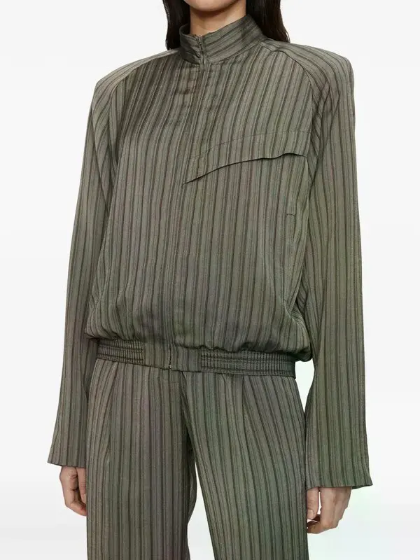 Christopher Esber Striped Bomber Jacket