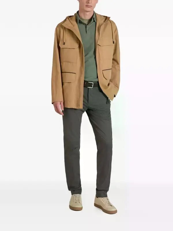 Montedoro Hooded Piped-trim Jacket