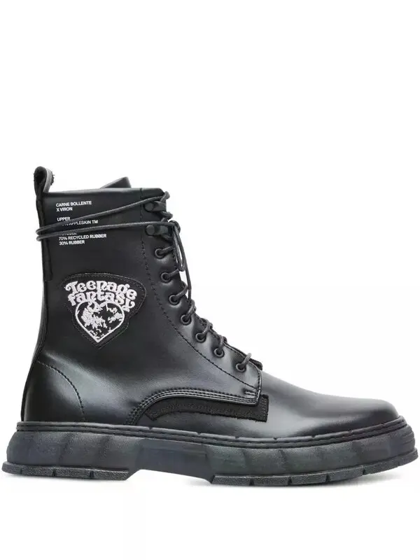 VIRON Patch Lace-up Boots