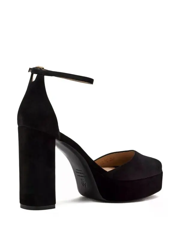 STUART WEITZMAN Platform Ankle-strap Sandals - Black
