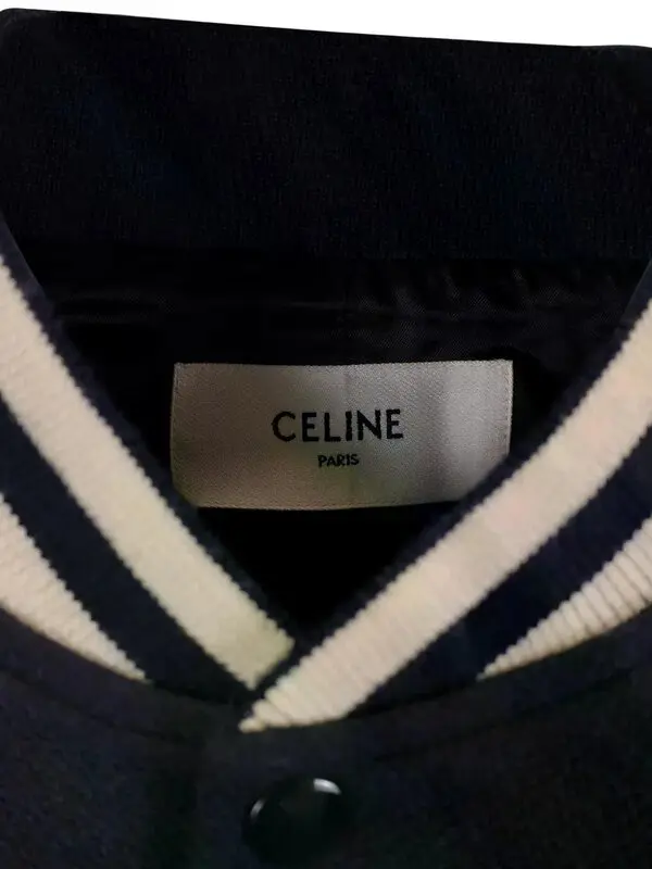 Celine Collegiate Wool Bomber Jacket