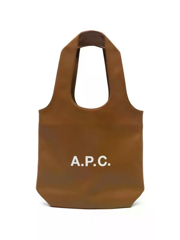 A.p.c. Logo Tote Bag - Brown