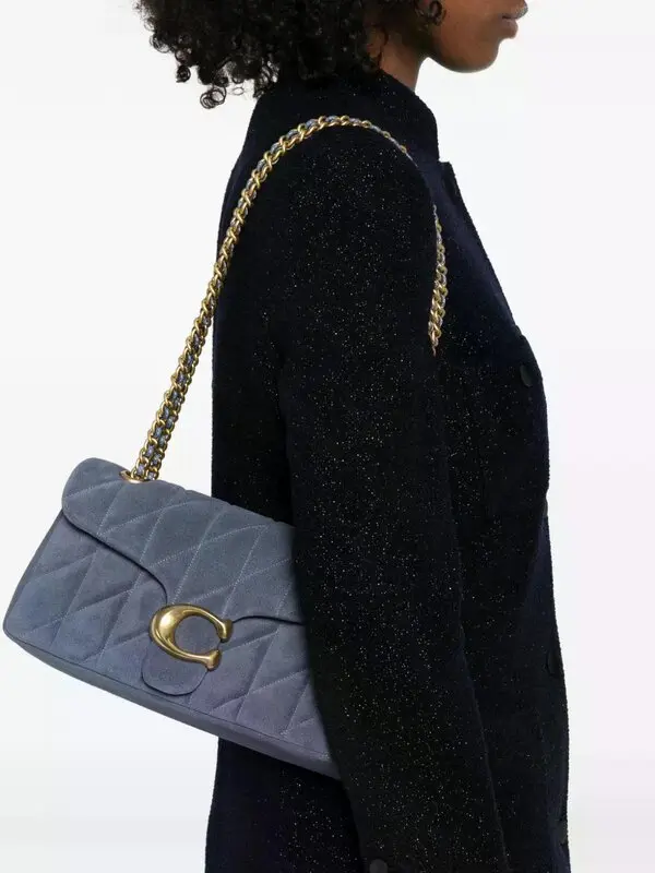 COACH Quilted C Shoulder Bag - Blue