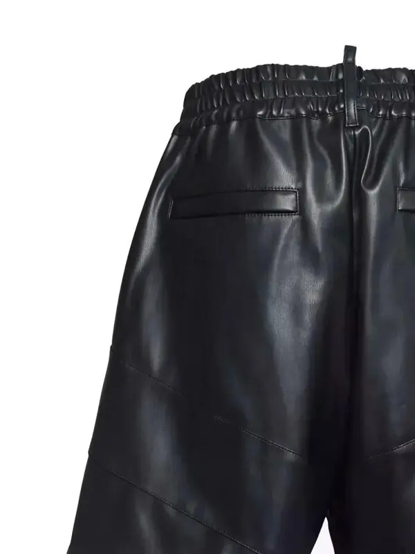 Dsquared2 Zipped-pockets Leather Shorts