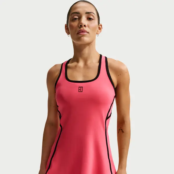Nike Court Dri-Fit Advantage Dress Women-Coral