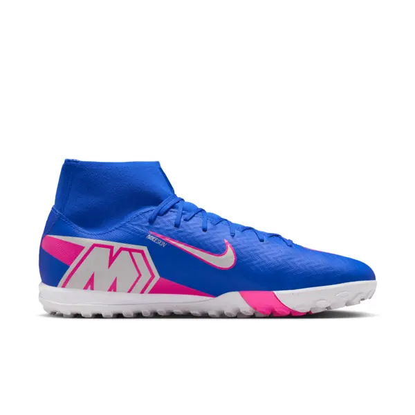 Nike Mercurial Superfly Academy Turf High-top Soccer Shoes - Blue