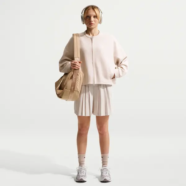 Nike 24.7 Impossiblysoft Dri-fit Oversized Full-zip Top - Brown