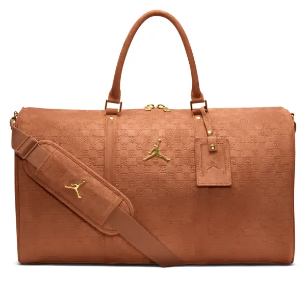 JORDAN Suede Monogram Duffle - Brown