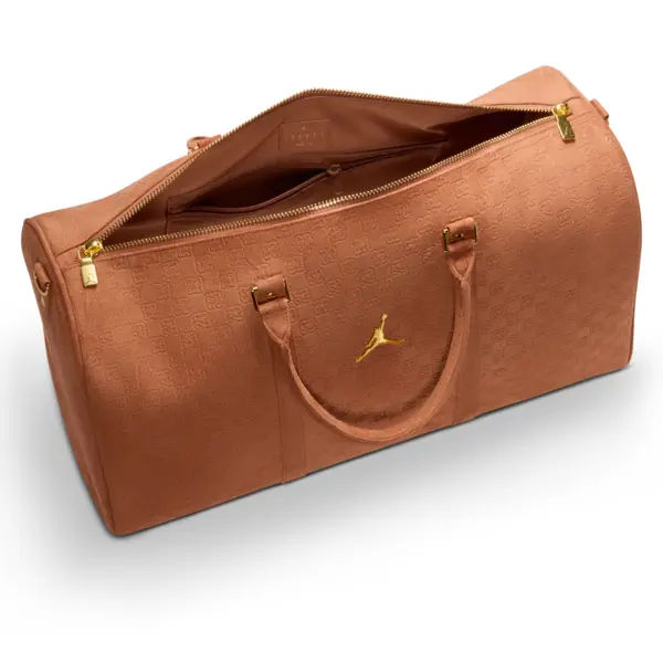 JORDAN Suede Monogram Duffle - Brown