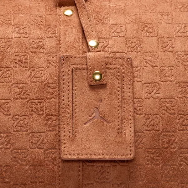 JORDAN Suede Monogram Duffle - Brown