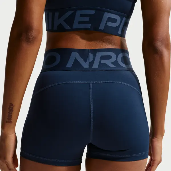Nike Pro Sculpt High-waisted 3" Biker Shorts - Blue