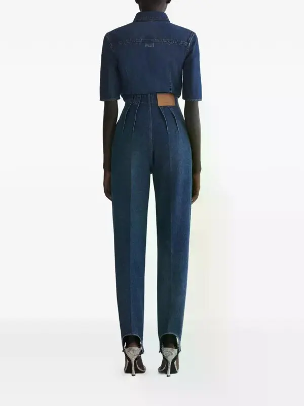 MUGLER Pleated Cigarette Trousers