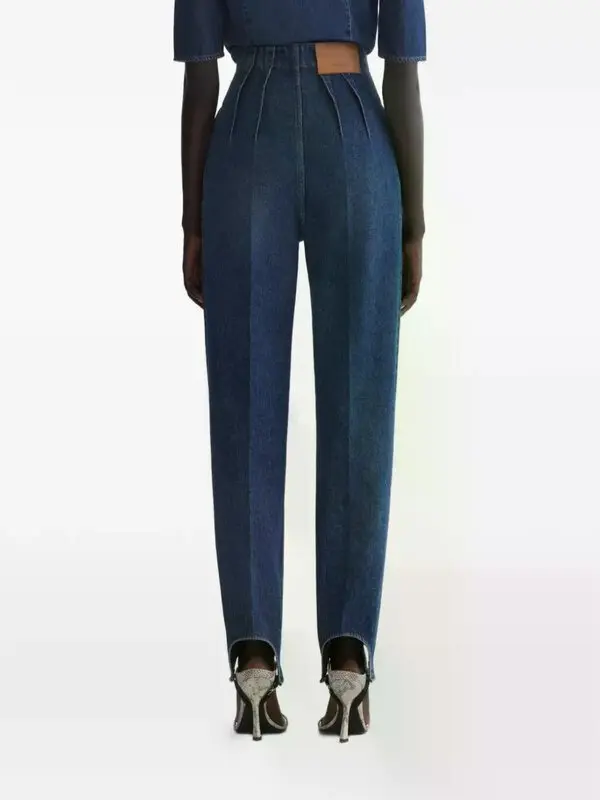 MUGLER Pleated Cigarette Trousers