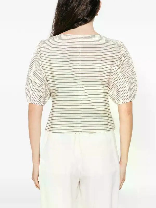 Staud Striped Boatneck Top