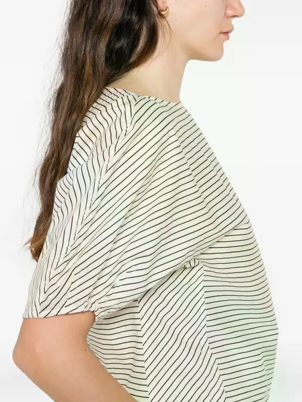 Staud Striped Boatneck Top