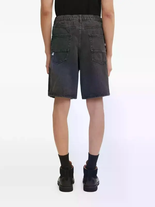 AAPE BY *A BATHING APE Logo-detail Denim Shorts - Black