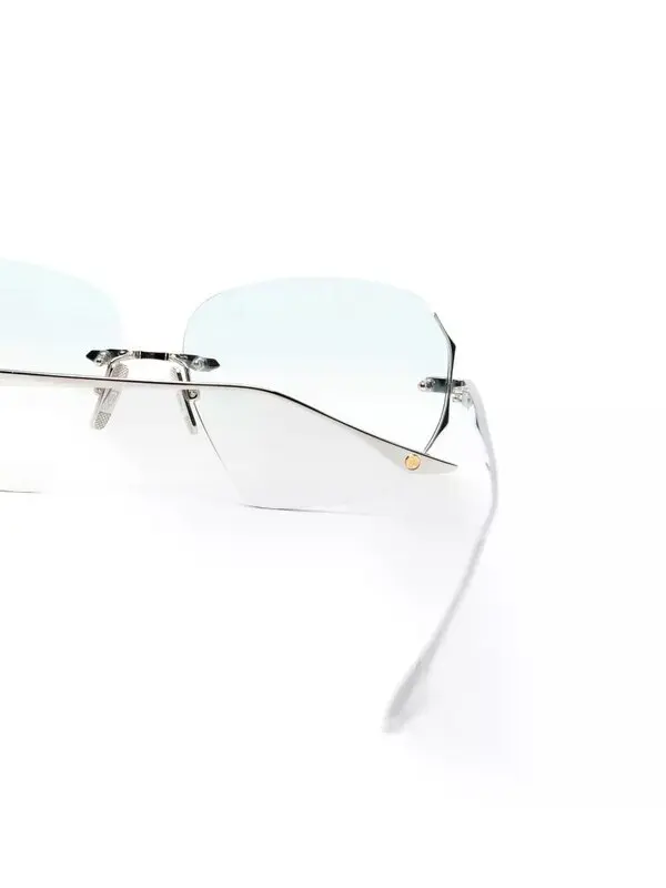 Dita Dahlvin Rimless Eyeglasses - Silver