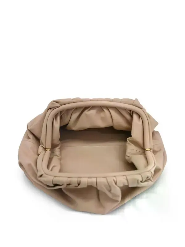 Bottega Veneta Pouch Crinkled Clutch - Neutrals