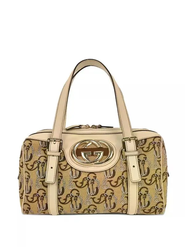 Gucci 1990-2000s Interlocking Gg Canvas Shoulder Bag