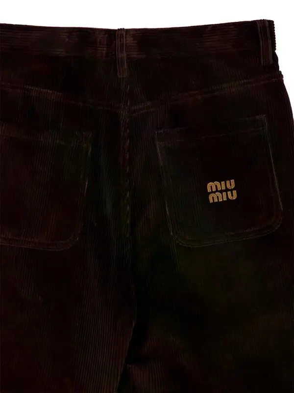 Miu Miu Corduroy Wide Leg Trousers