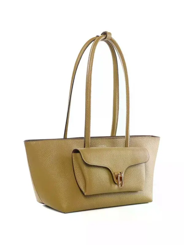 COCCINELLE Turnlock Pocket Tote Bag - Neutrals