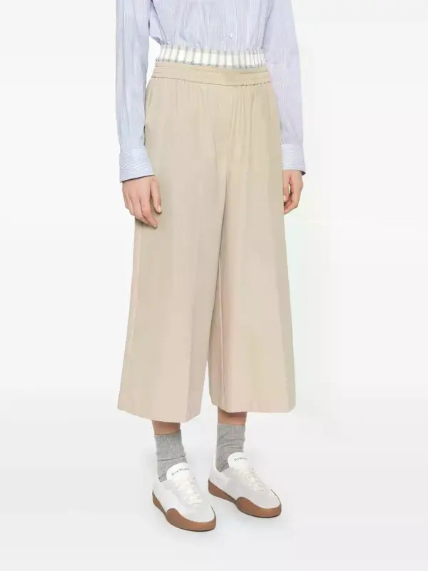 Loewe Cropped Cotton Trousers