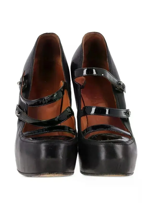 LANVIN 2009 Leather Strap Pumps