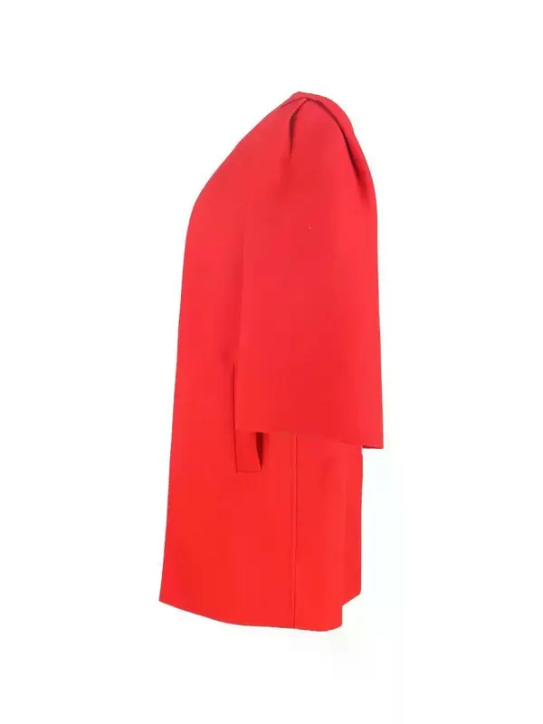 Akris Double-face Puff-shoulder Coat