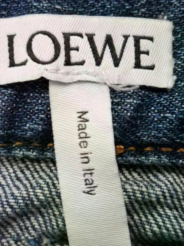 Loewe Patchwork Denim Skirt