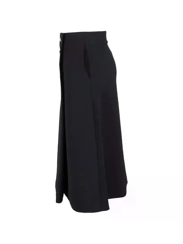 Mulberry Buttoned Patch-pocket Midi Skirt
