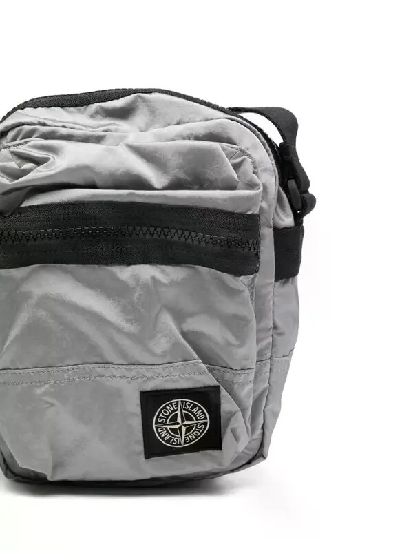 Stone Island Zip Compass Messenger Bag - Grey