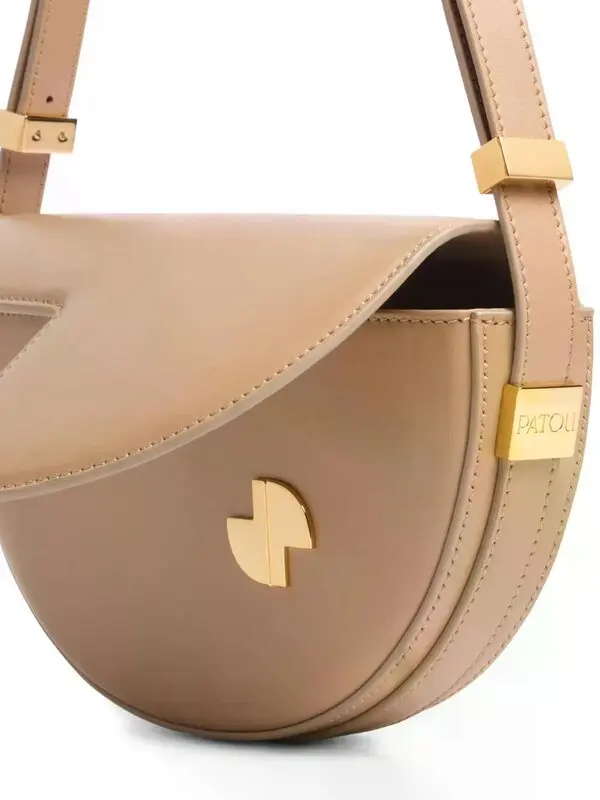 PATOU Le Petit Logo-patch Shoulder Bag - Neutrals