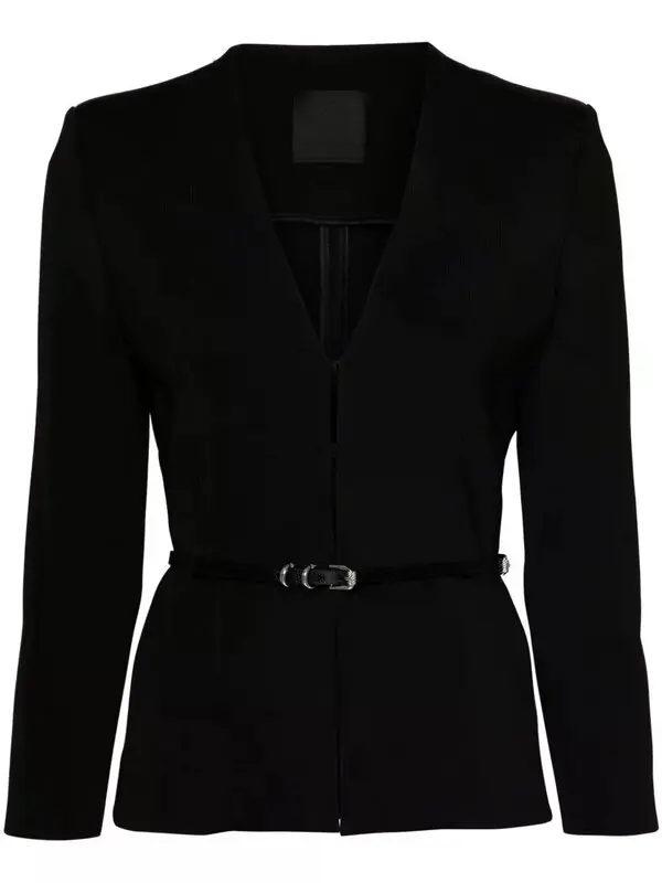 Givenchy Voyou Belted Jacket - Black
