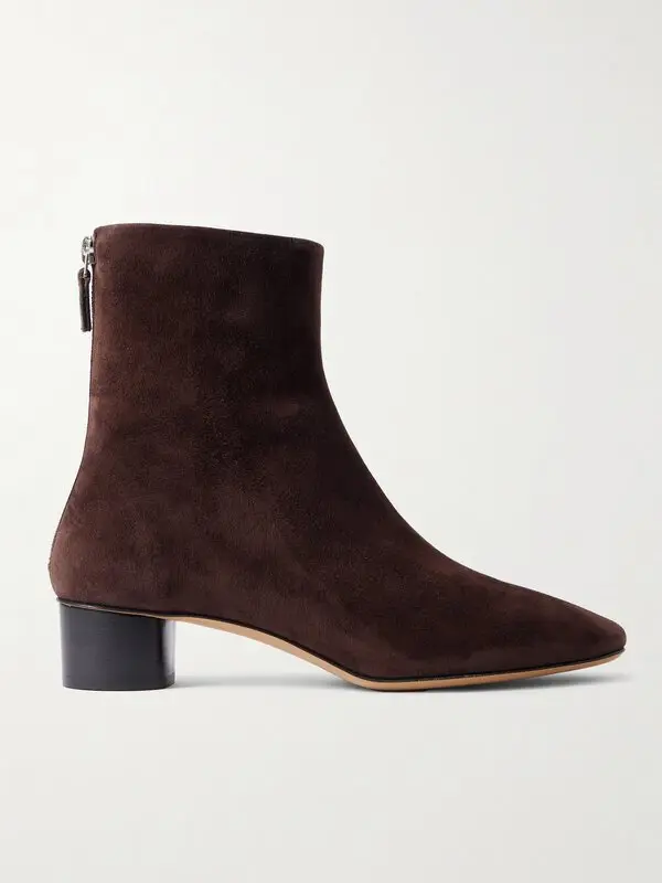 Le Monde Beryl Carole 35 Suede Ankle Boots - Brown
