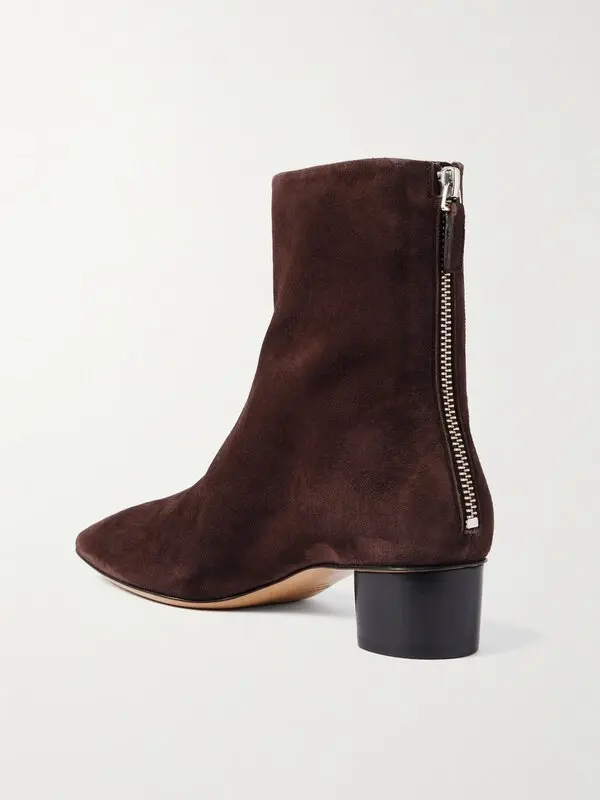 Le Monde Beryl Carole 35 Suede Ankle Boots - Brown