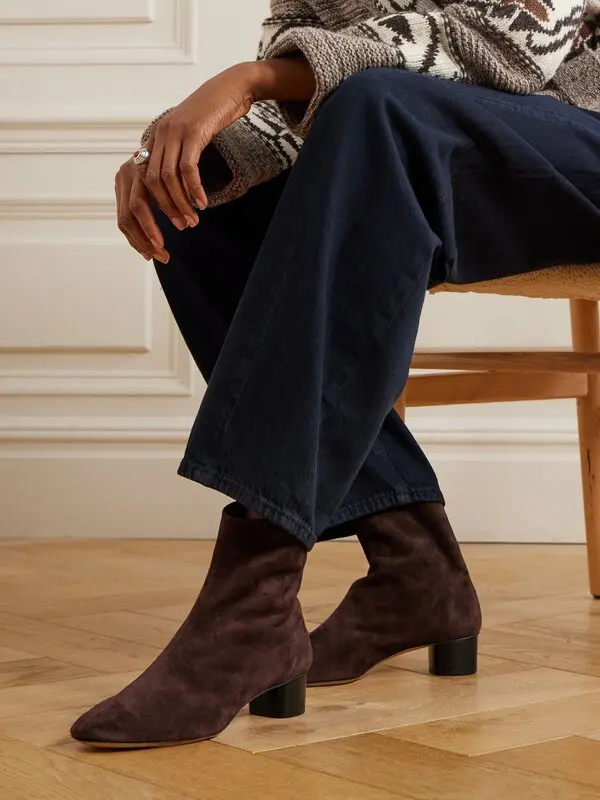 Le Monde Beryl Carole 35 Suede Ankle Boots - Brown