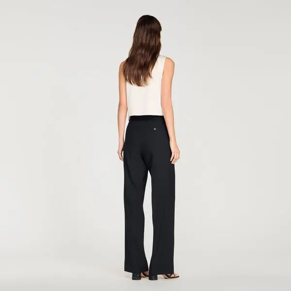 Sandro Plain Straight-leg Suit Trousers