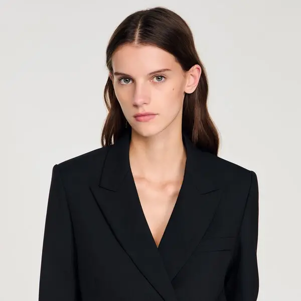 Sandro Wool Slim-fit Suit Jacket