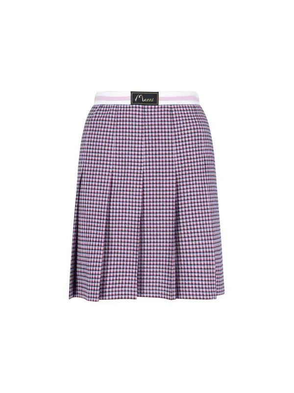 COURREGES Logo Midi Skirt - Purple
