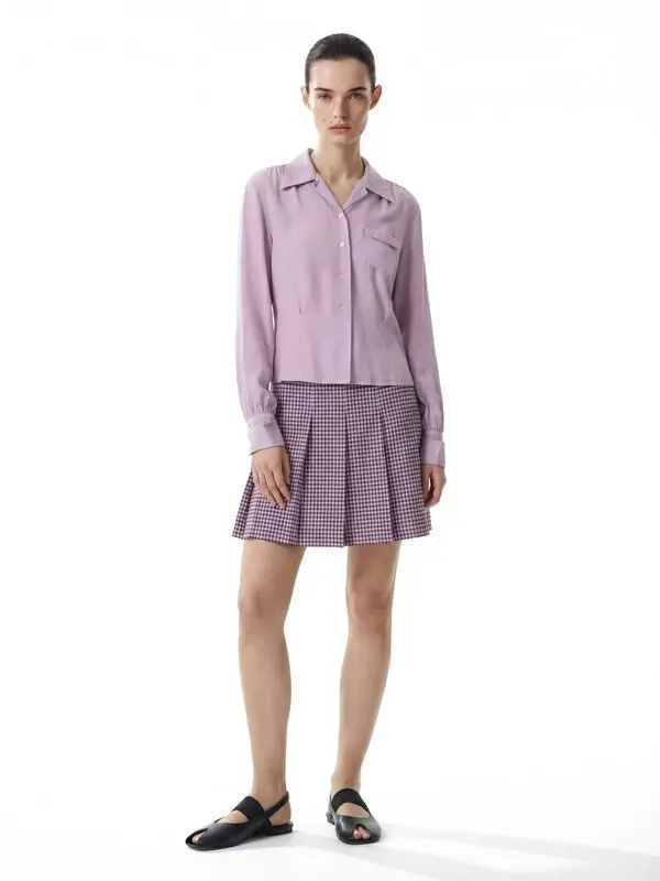 COURREGES Logo Midi Skirt - Purple