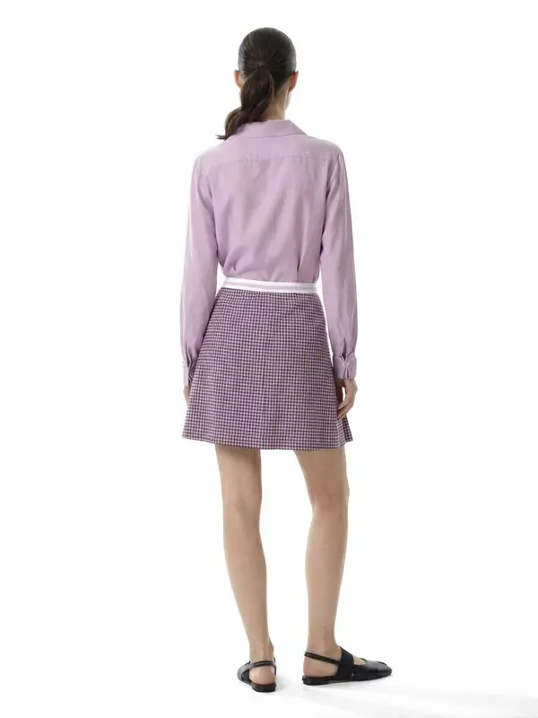COURREGES Logo Midi Skirt - Purple